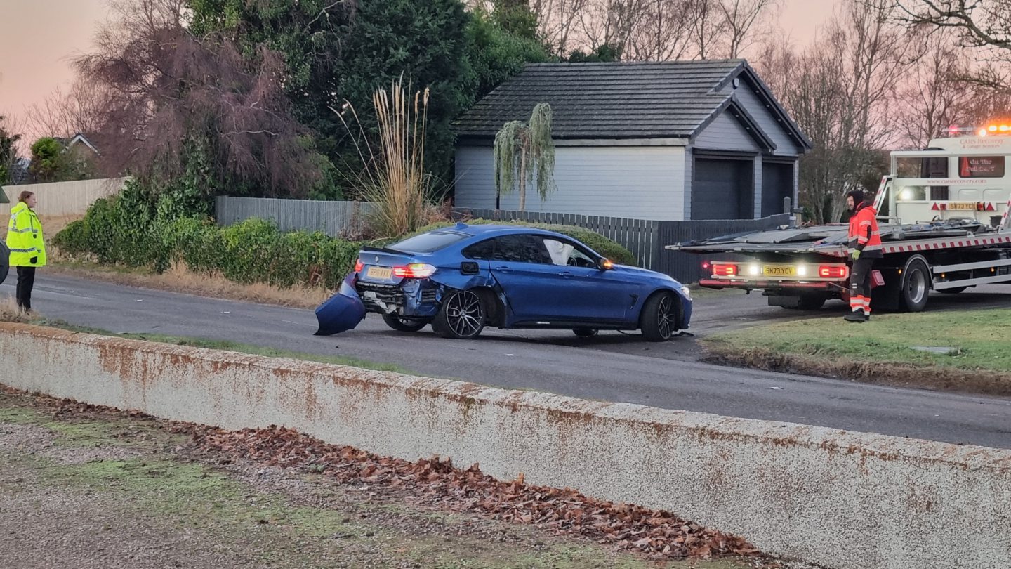 Crash closes South Deeside Road in second incident in two months