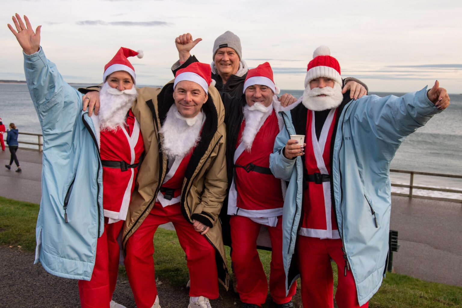 Gallery: Santa’s descend on Aberdeen beachfront for annual 5K