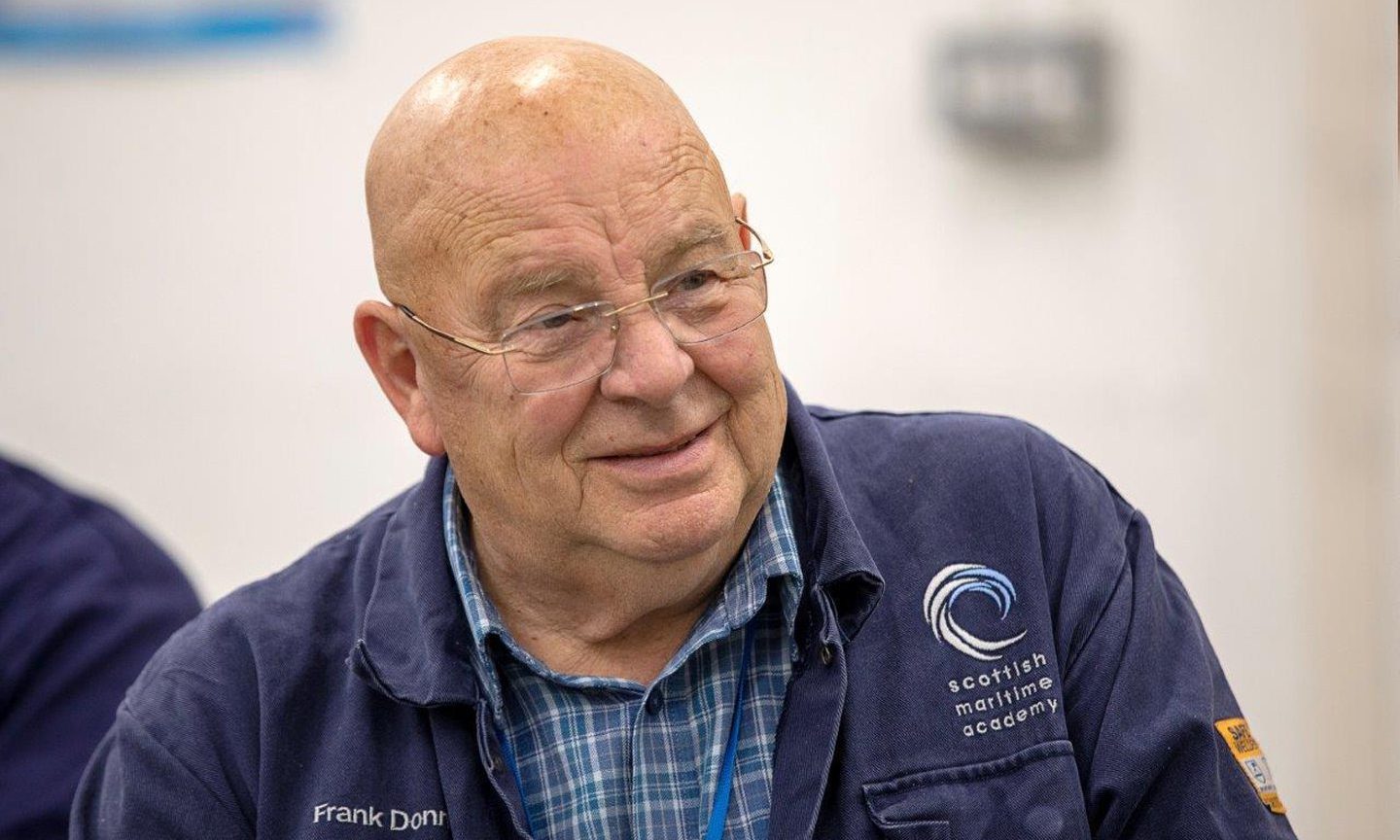 Inspirational North Sea trawlerman Frank Donn turns 80