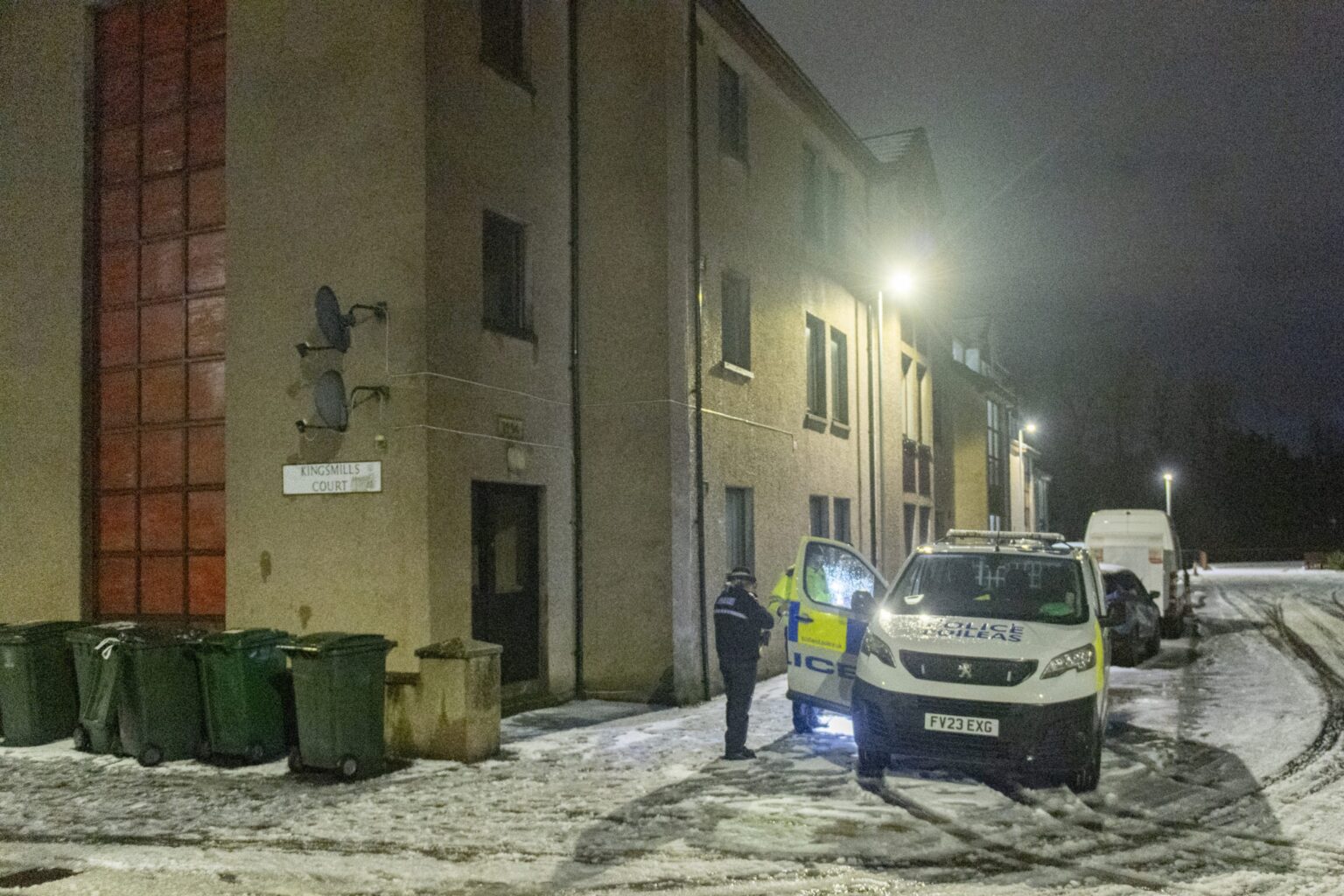 Police called Kingsmills area of Elgin after 'sudden' death of man