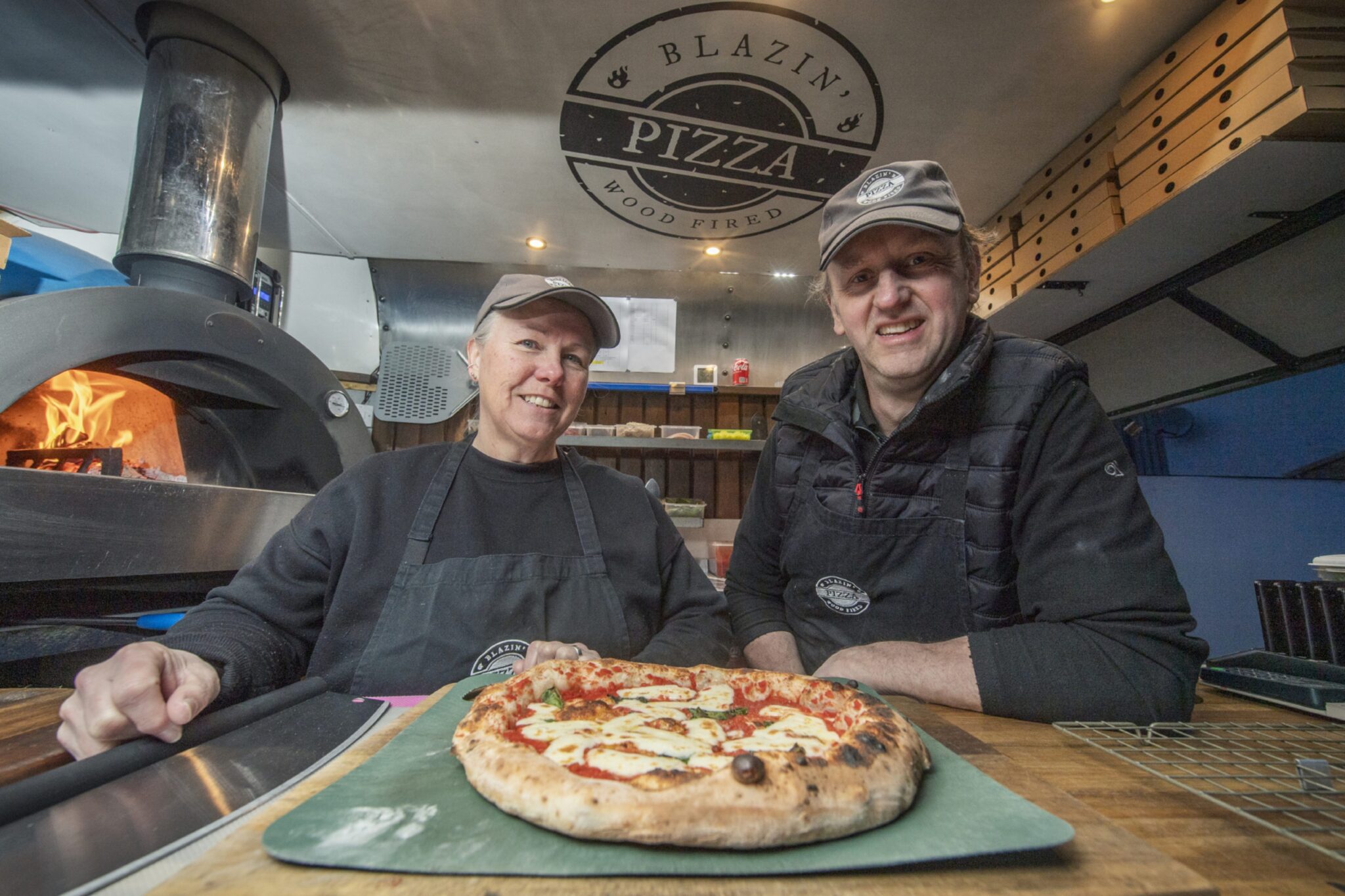 Former engineer on running Blazin Pizza food truck in Kirkhill