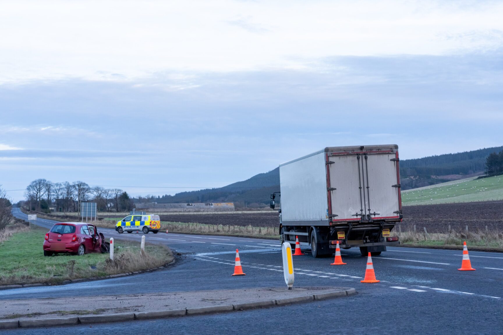 Woman airlifted to hospital after A98 crash near Buckie