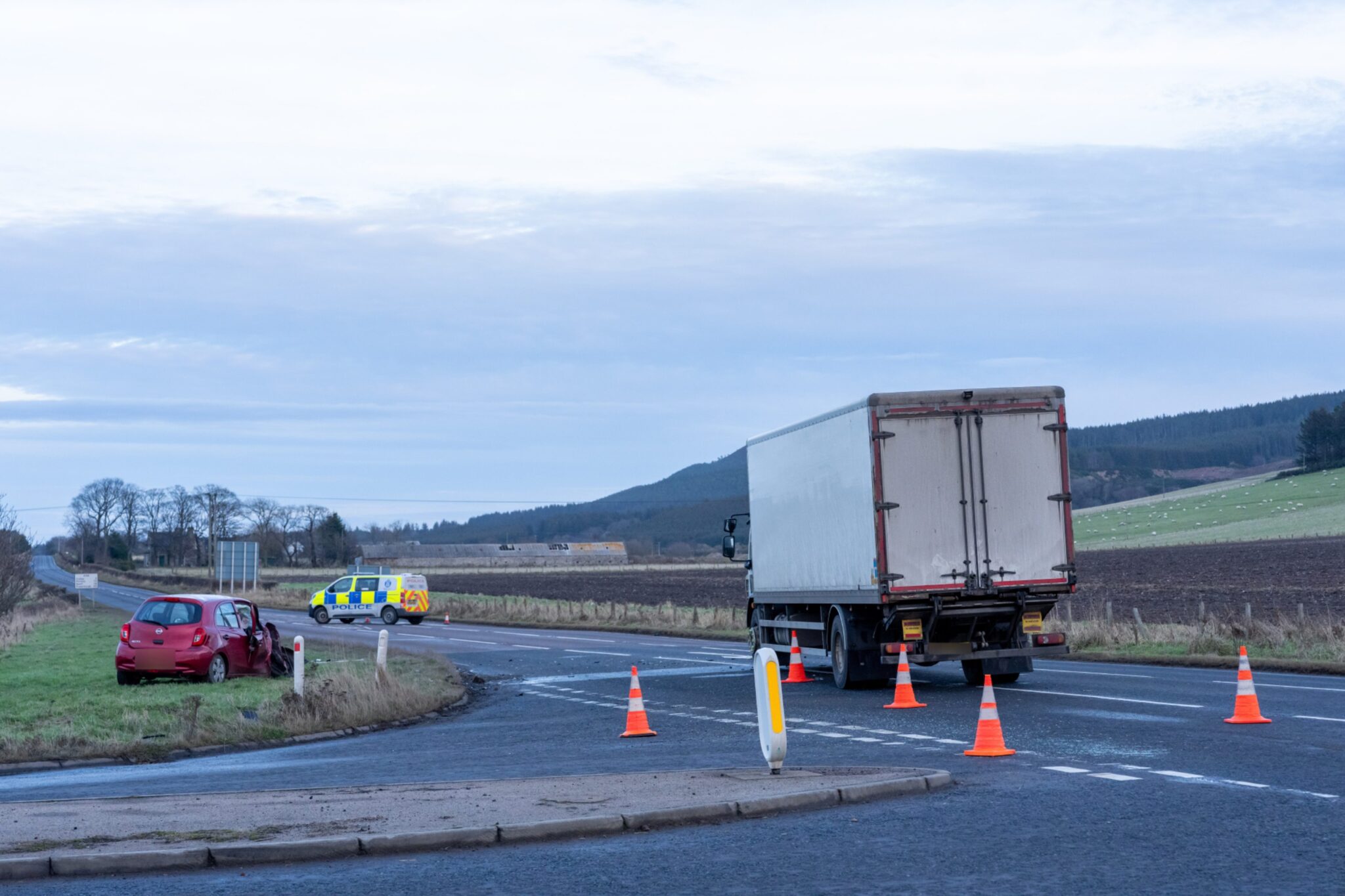 Woman airlifted to hospital after A98 crash near Buckie