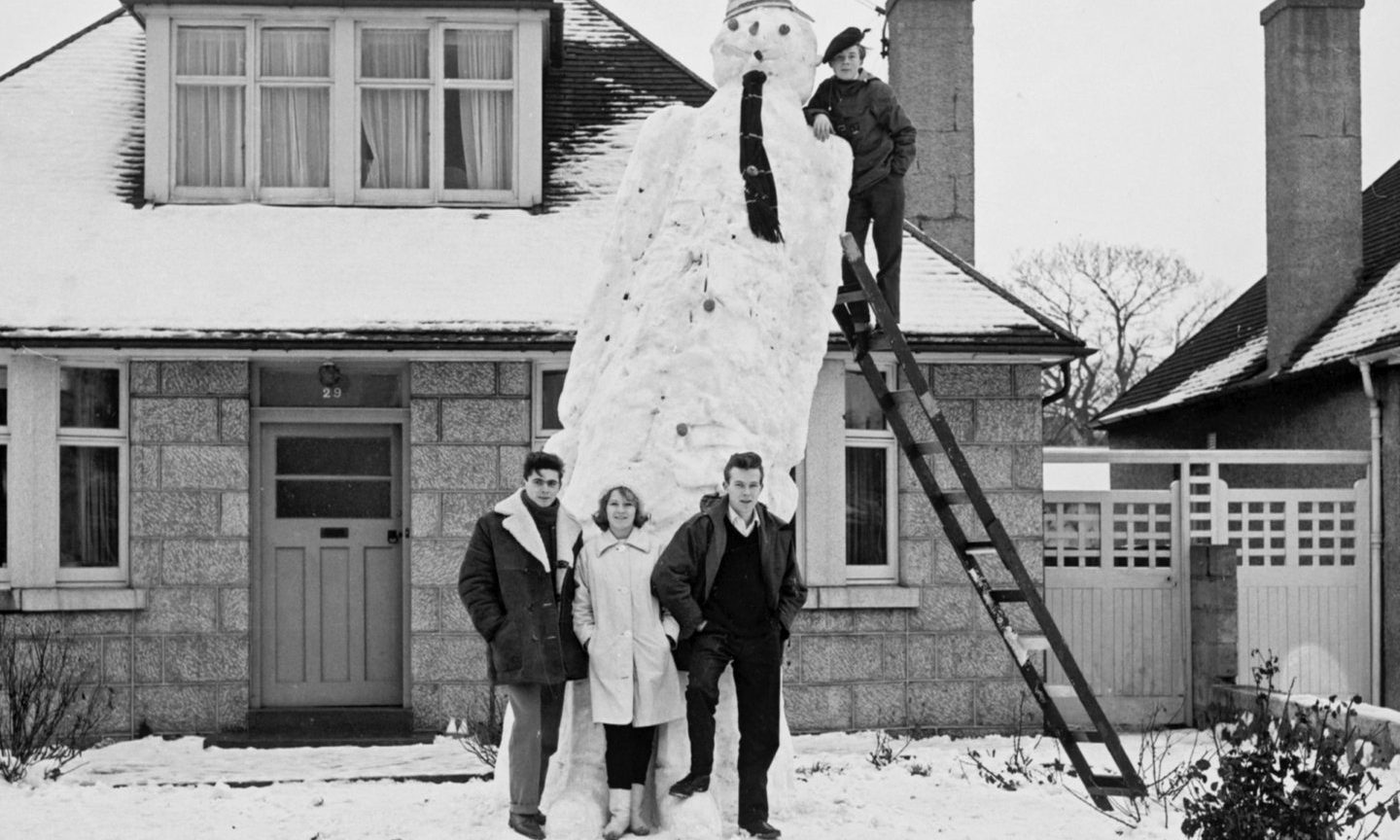The story behind Aberdeen's famous giant snowman in 1963