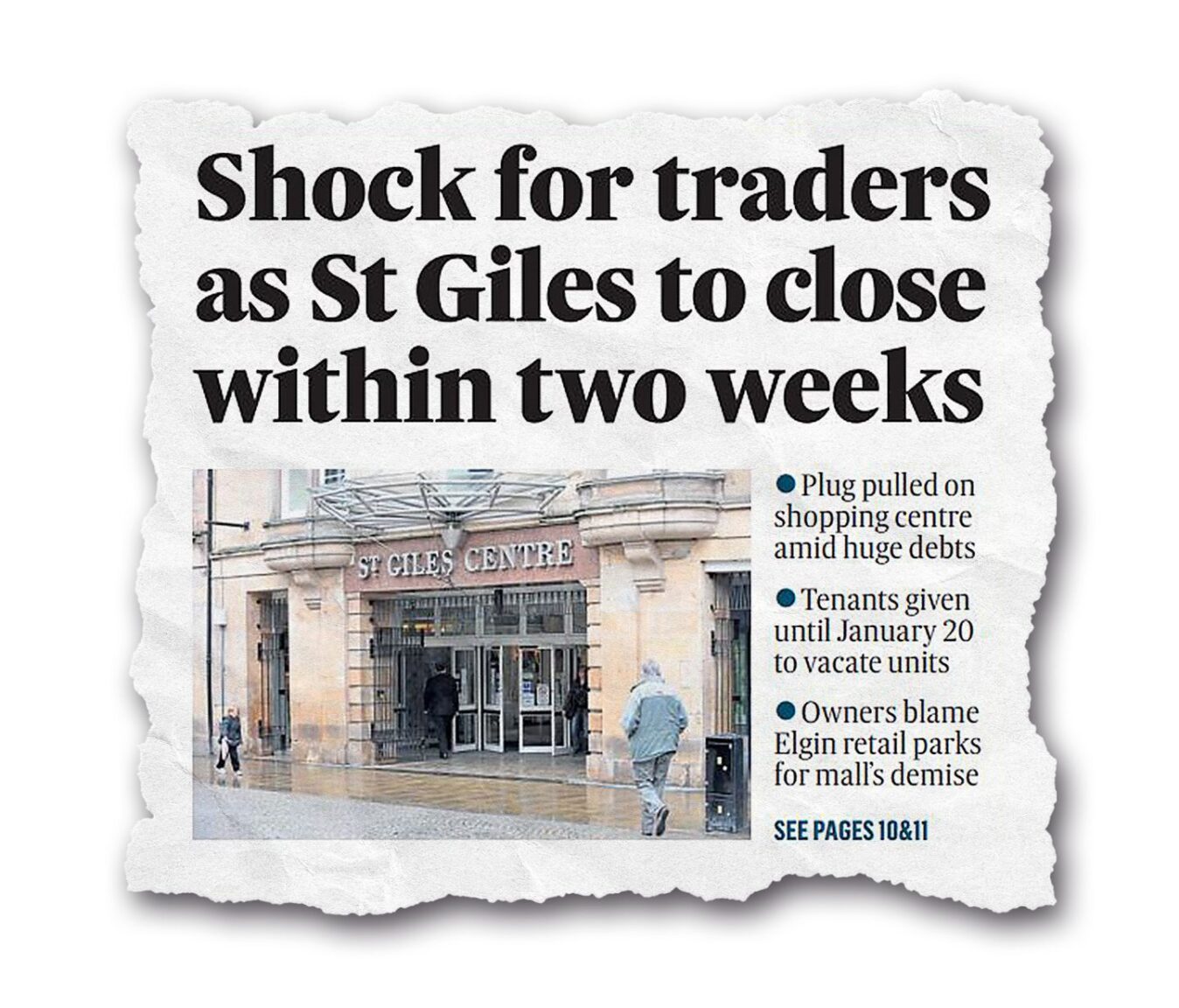 New Elgin High street spot as St Giles businesses continue search