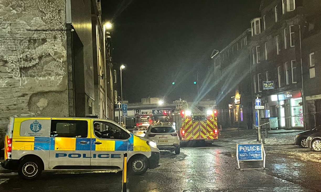 Crews tackle fire at property on Palmerston Road in Aberdeen