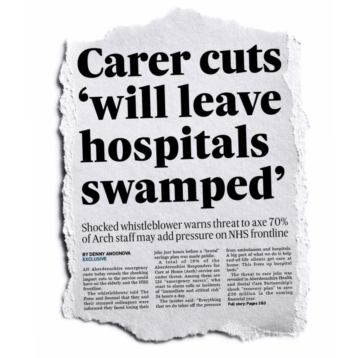 Aberdeenshire healthcare cuts: 'History of cash losses was ignored'