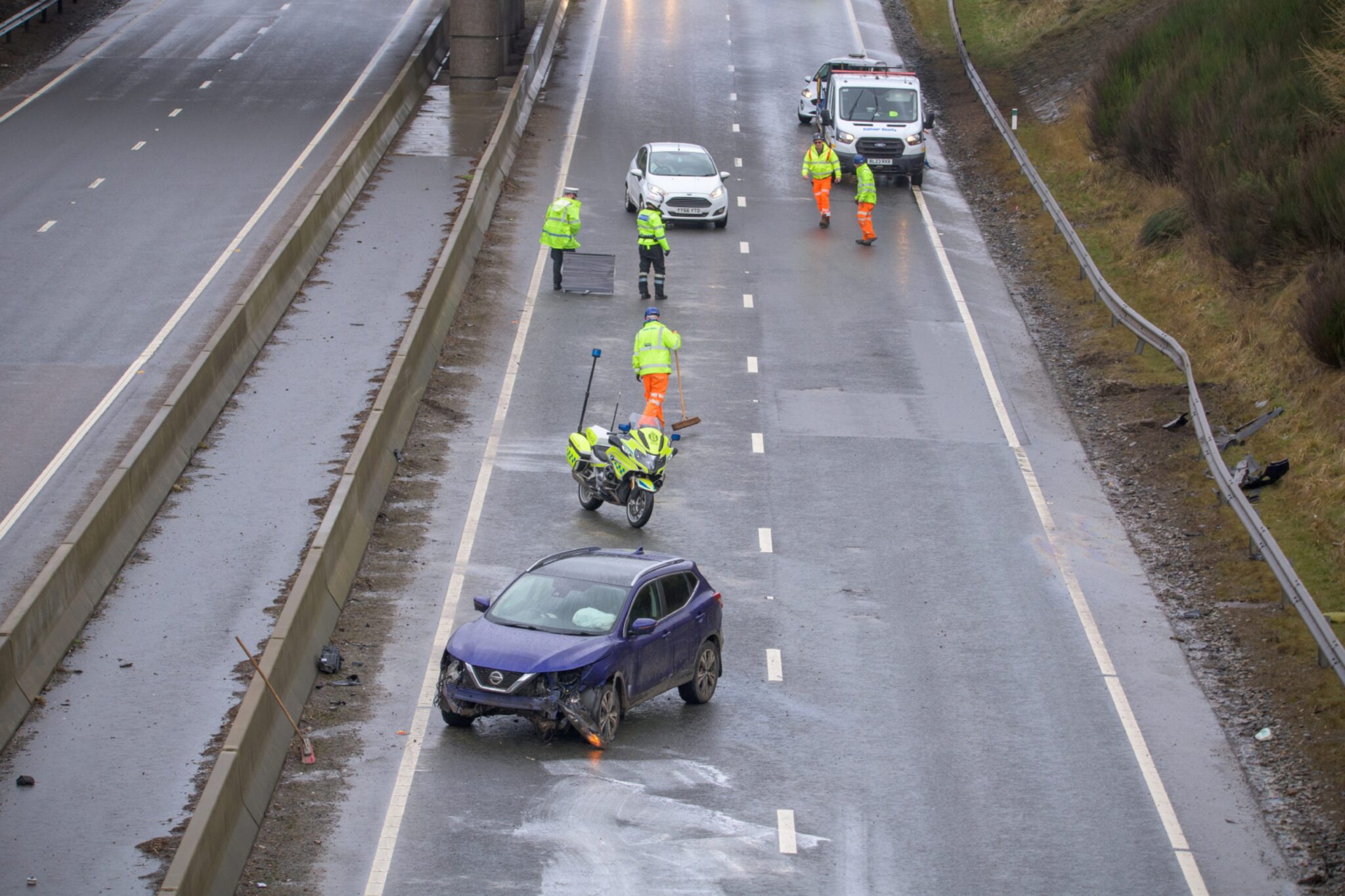 AWPR reopens after crash partially blocks busy route