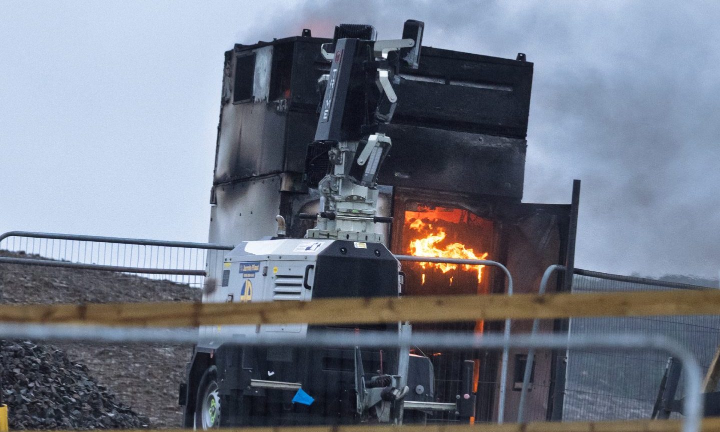 Fire at Rothienorman battery storage facility