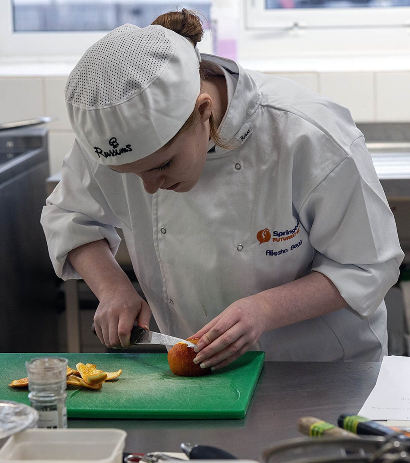 Mackie Academy pupil Aleisha Begg in FutureChef final