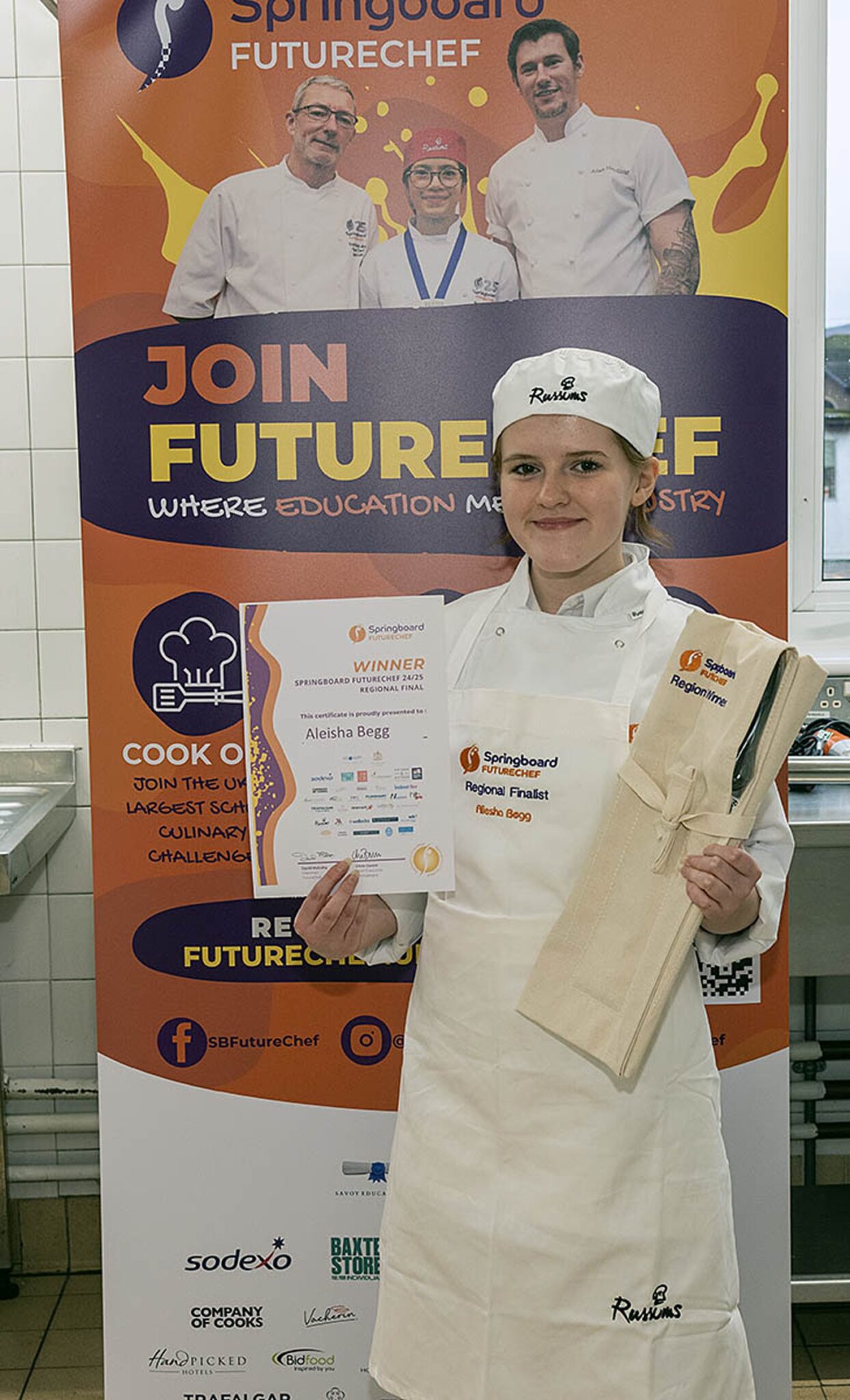 Mackie Academy pupil Aleisha Begg in FutureChef final