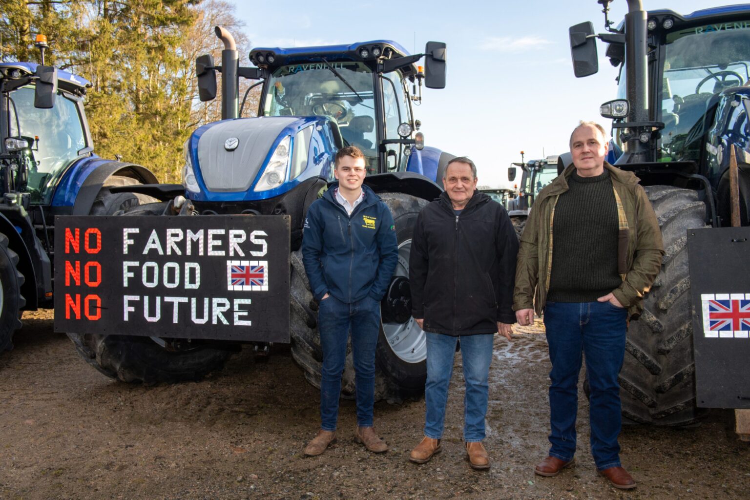 Gallery: Tractors travel in convoy from Inverurie to Aberdeen