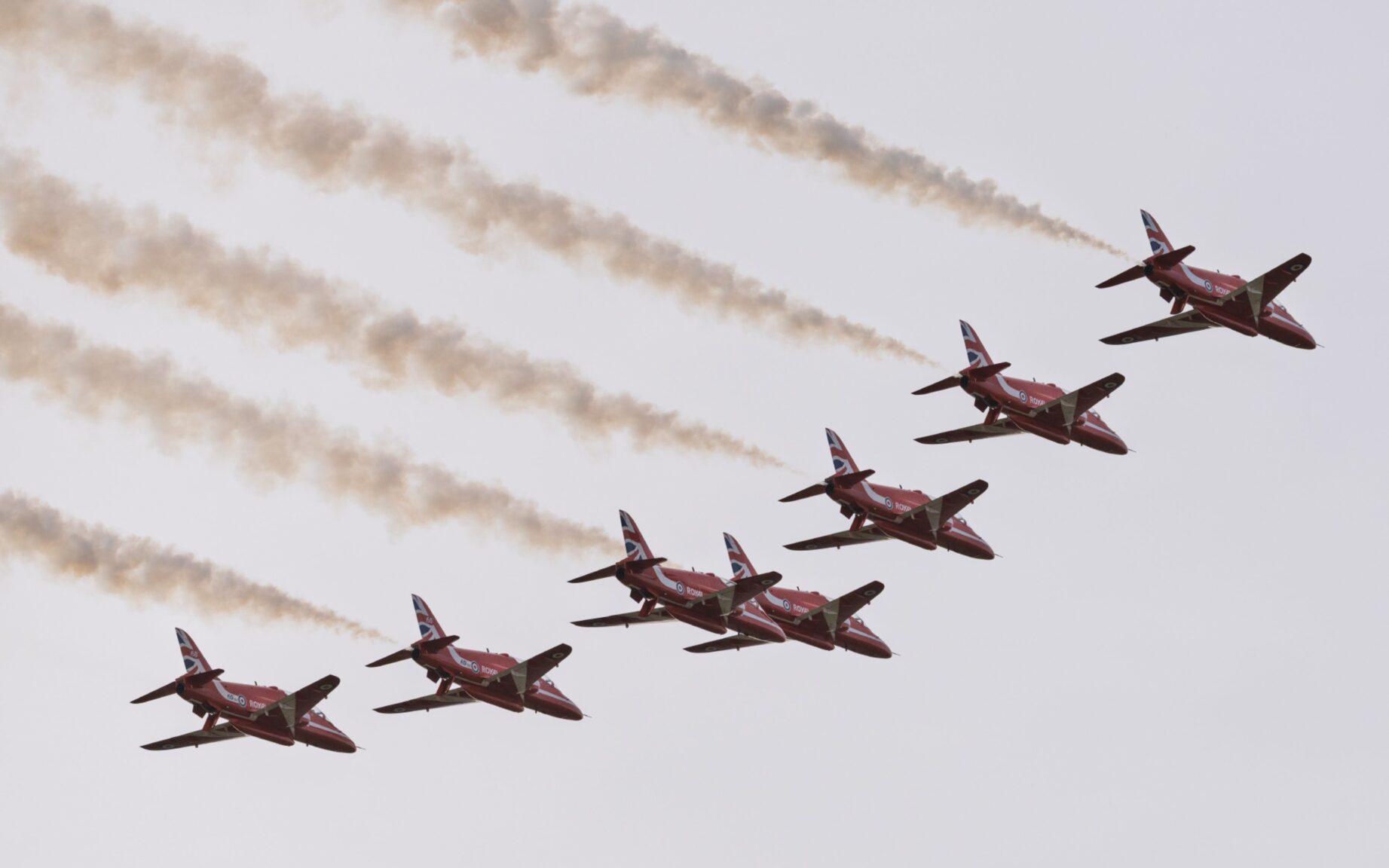 Red Arrows begin training over RAF Lossiemouth