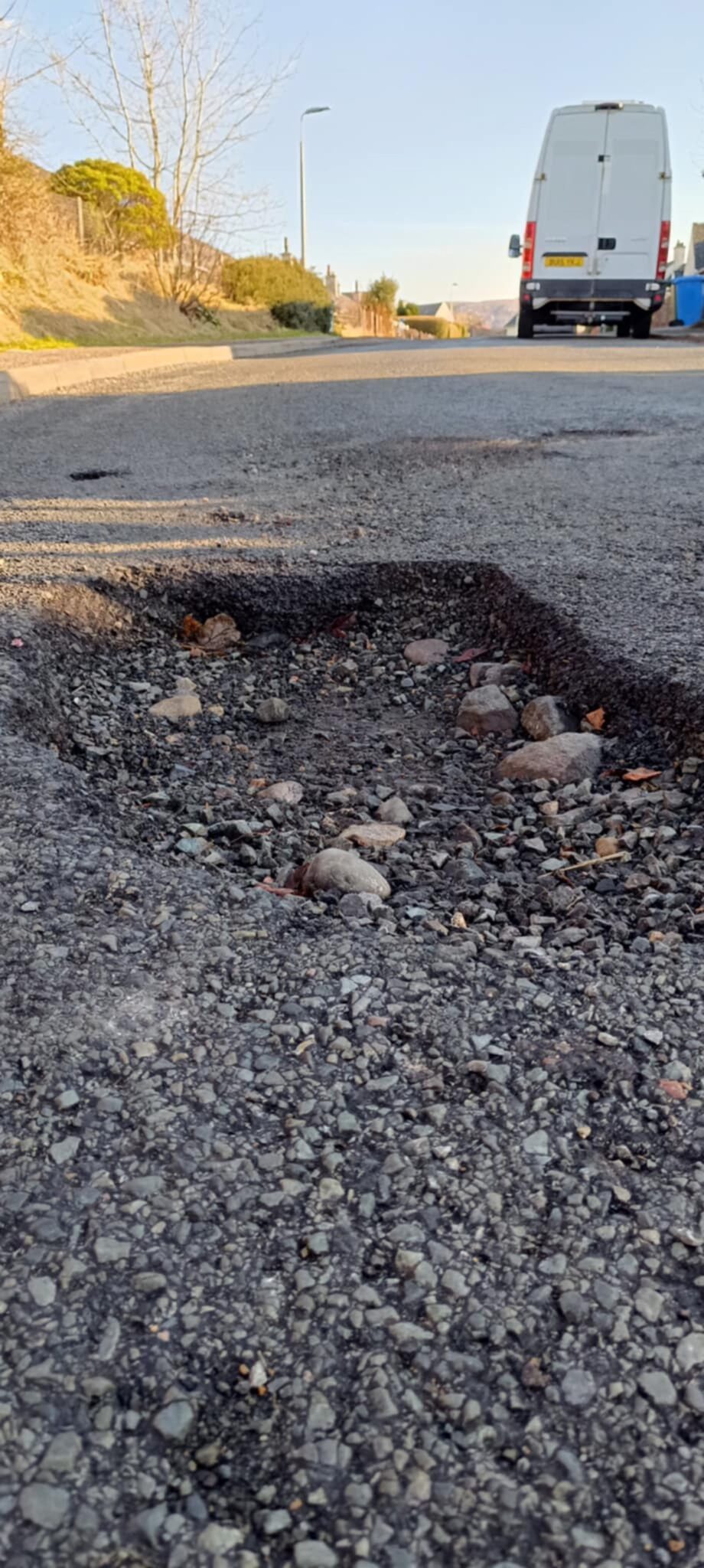 Is this Portree pothole the biggest on Skye?