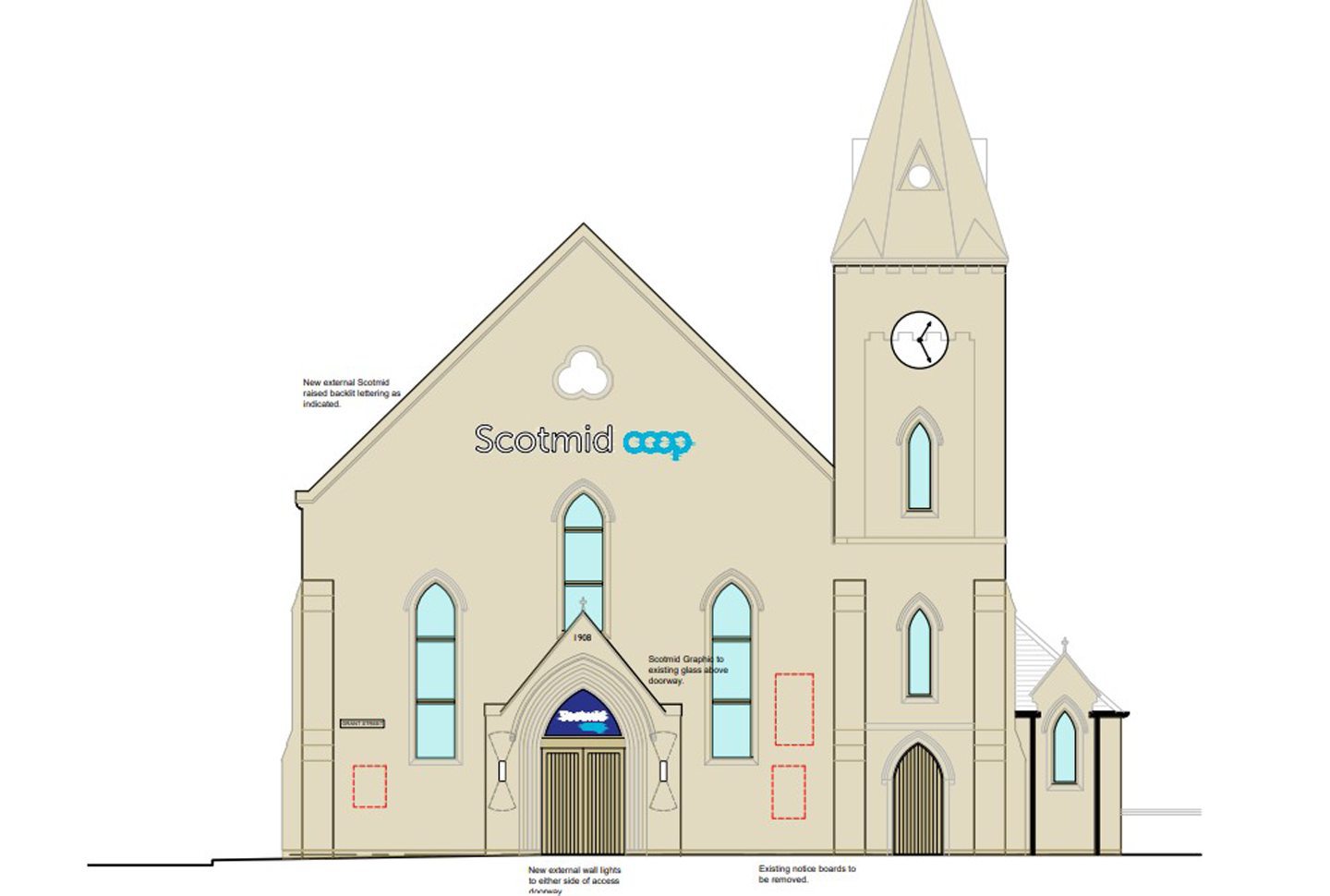 Scotmid plans APPROVED for Burghead Parish Church