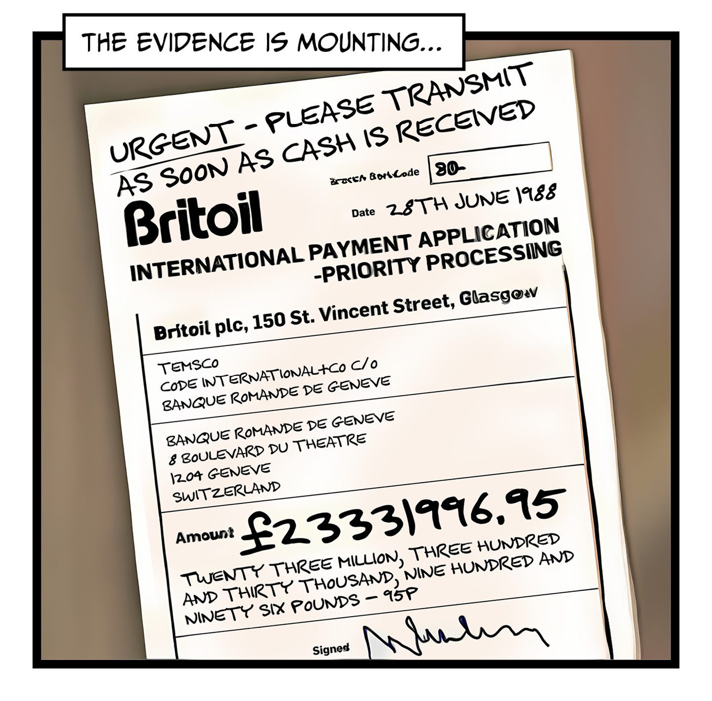 The Britoil Scandal Part 4: The FBI hold a suspect at gunpoint