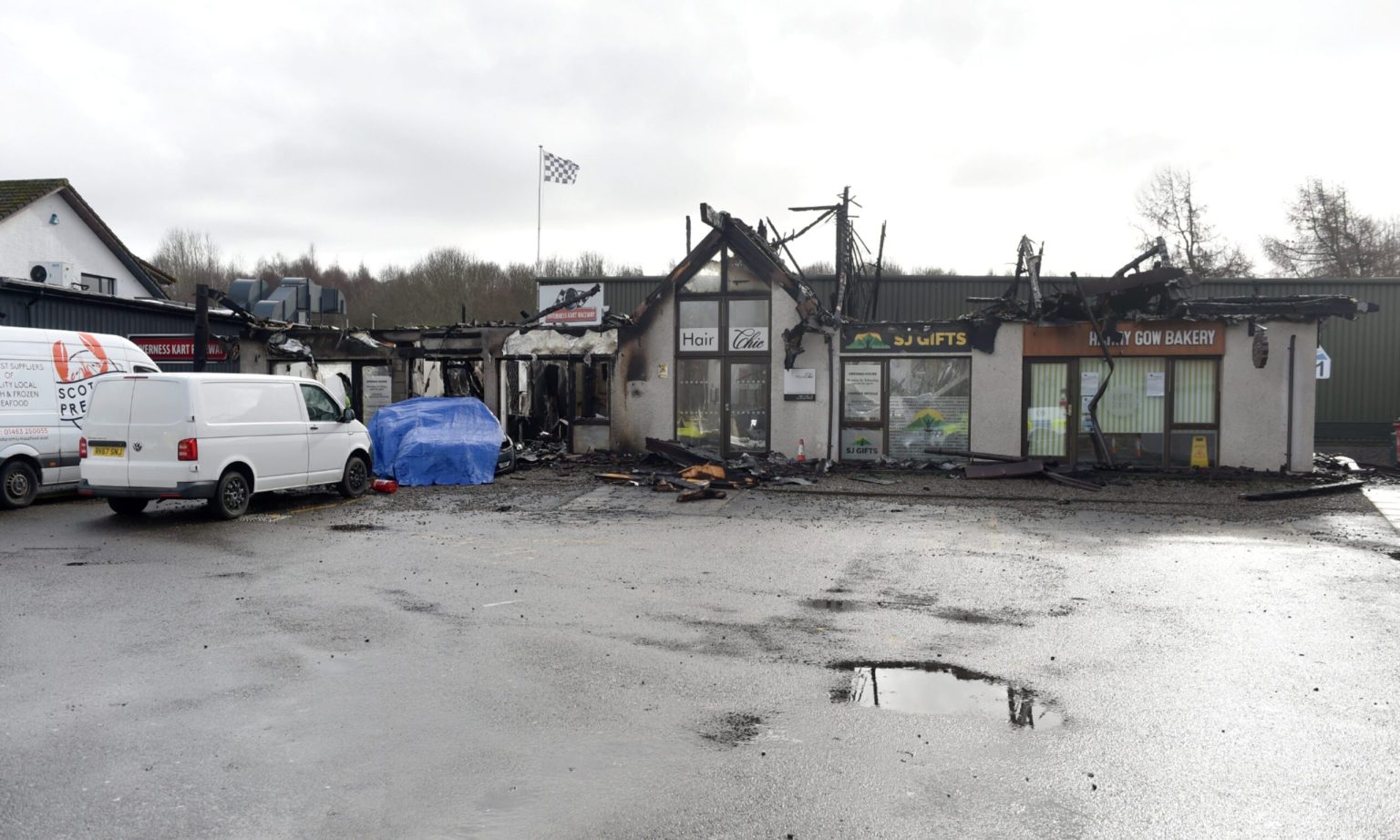 Harry Gow vow to return after Fairways fire destroys bakery
