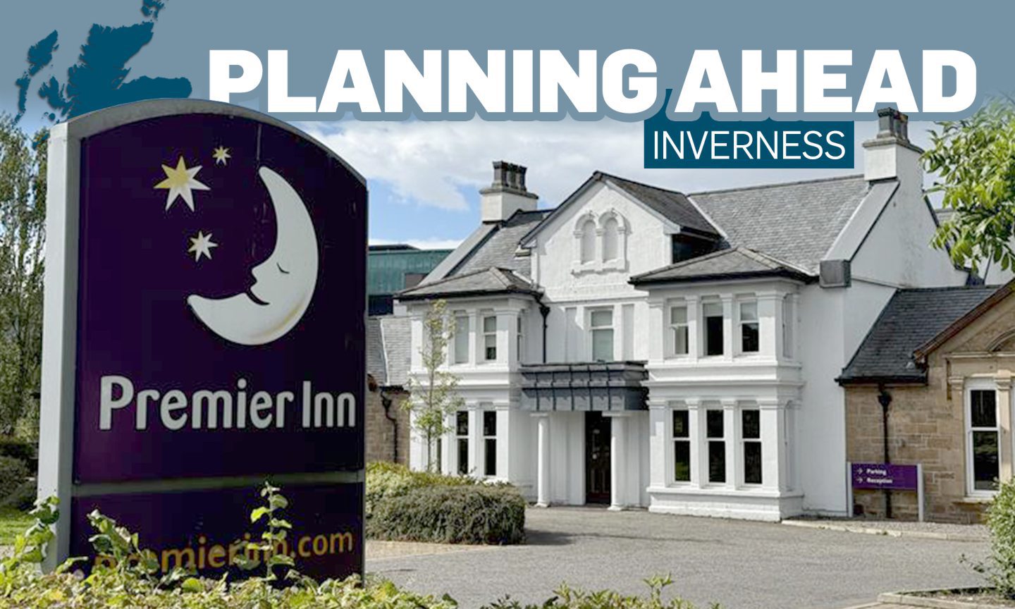Inverness planning: Bellfield Park sauna and Premier Inn parking
