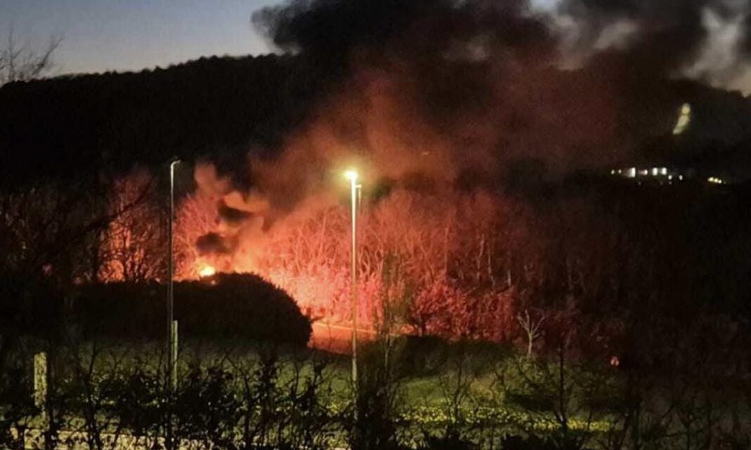 Car fire on A92 treated as 'deliberate'