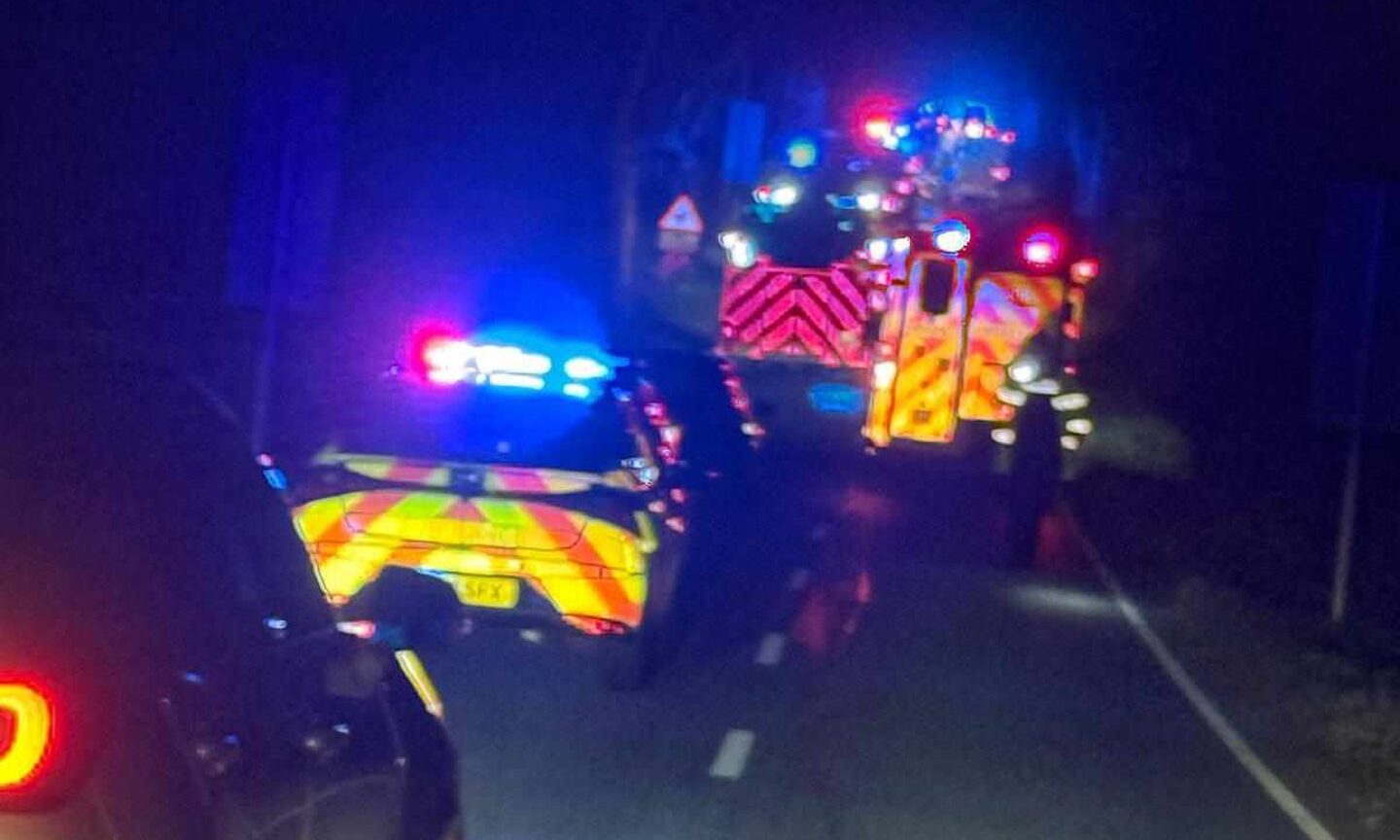10 people taken to hospital after three-car crash near Inverness