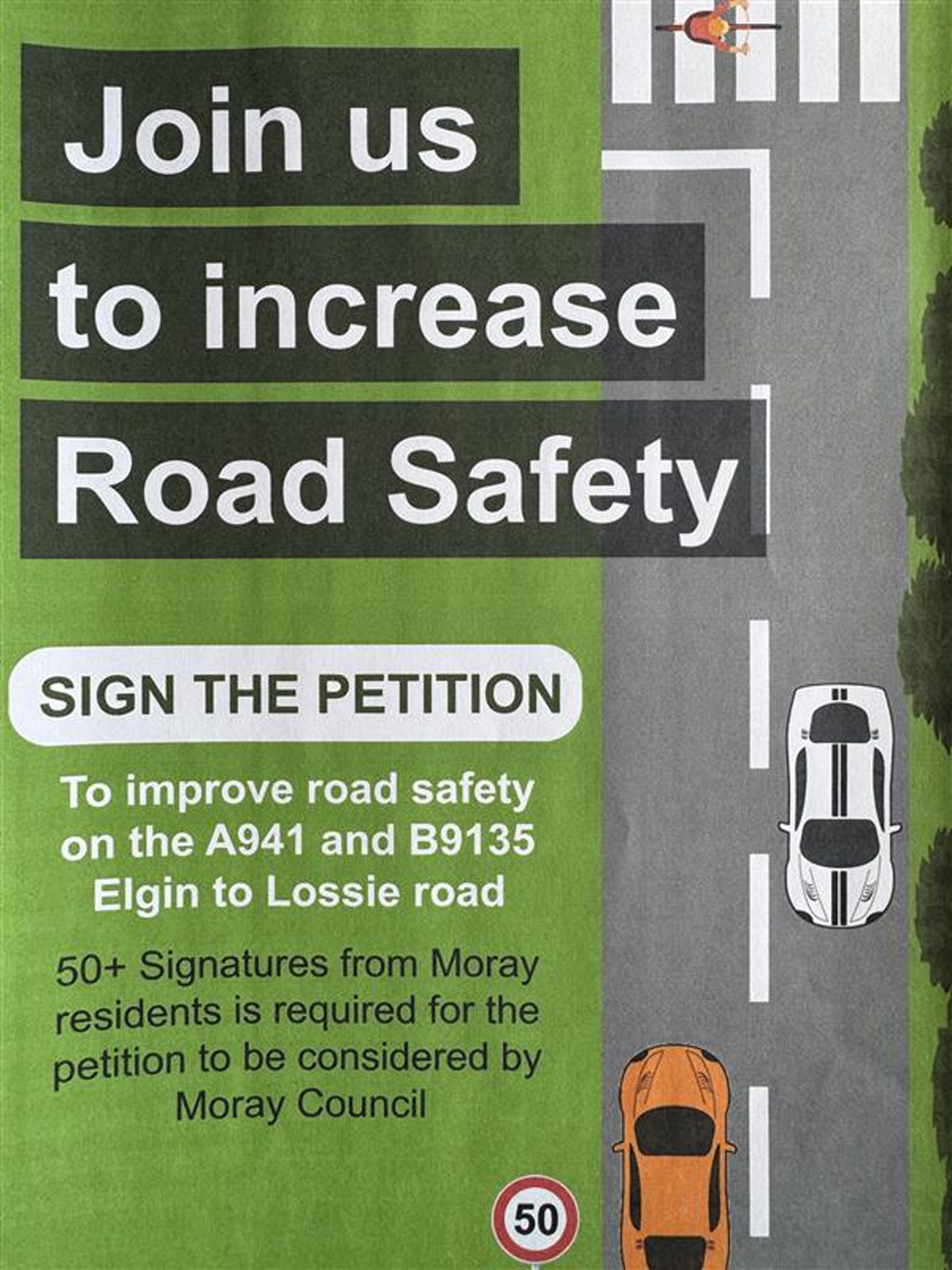 Plea to improve safety on the A941 Elgin-Lossiemouth refused