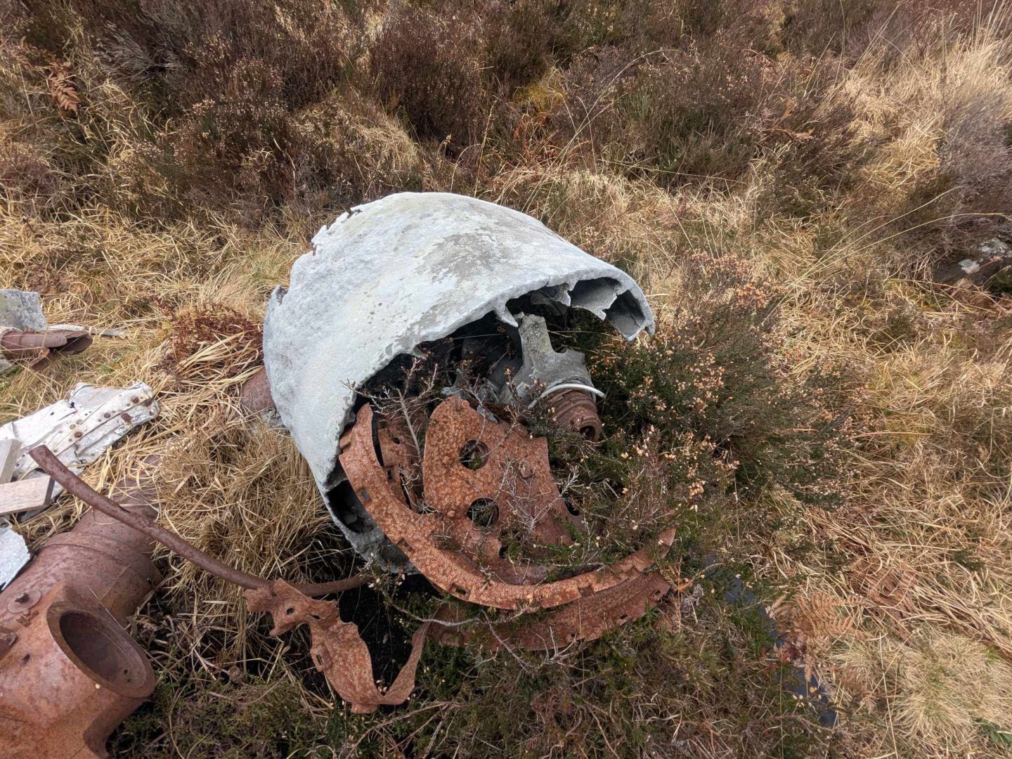 Fairy Lochs near Gairloch reveal war plane crash site frozen in time