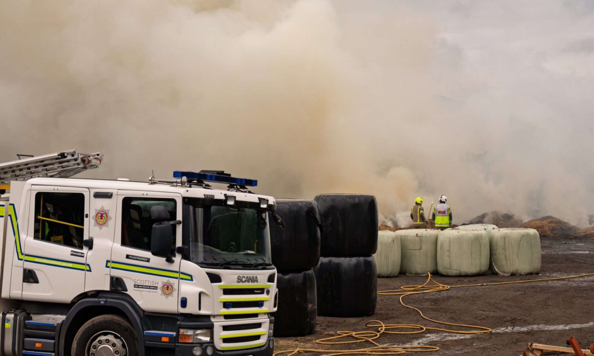 Pictures reveal aftermath of Fraserburgh farm fire
