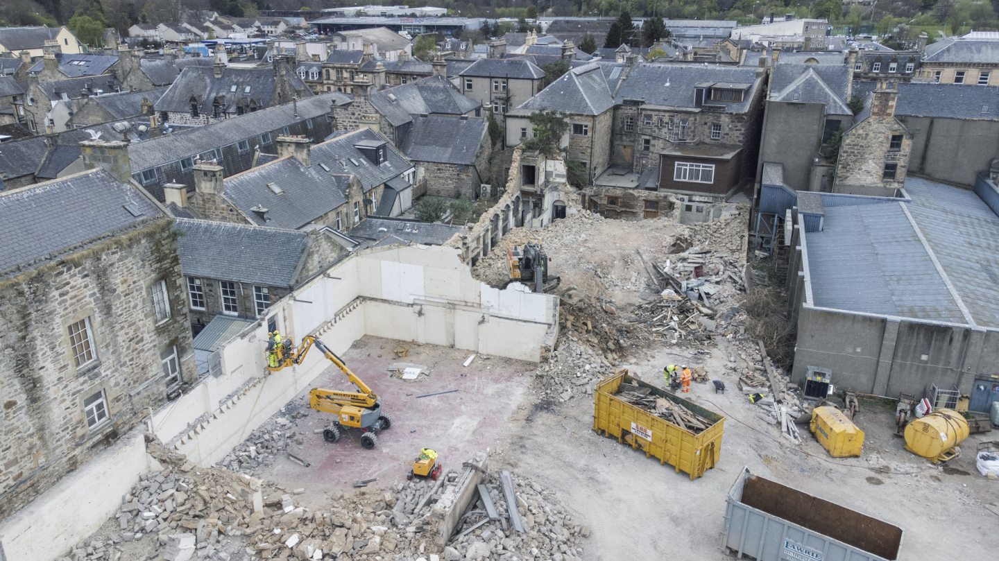 Junners demolition: Only archway remains of Elgin toy shop