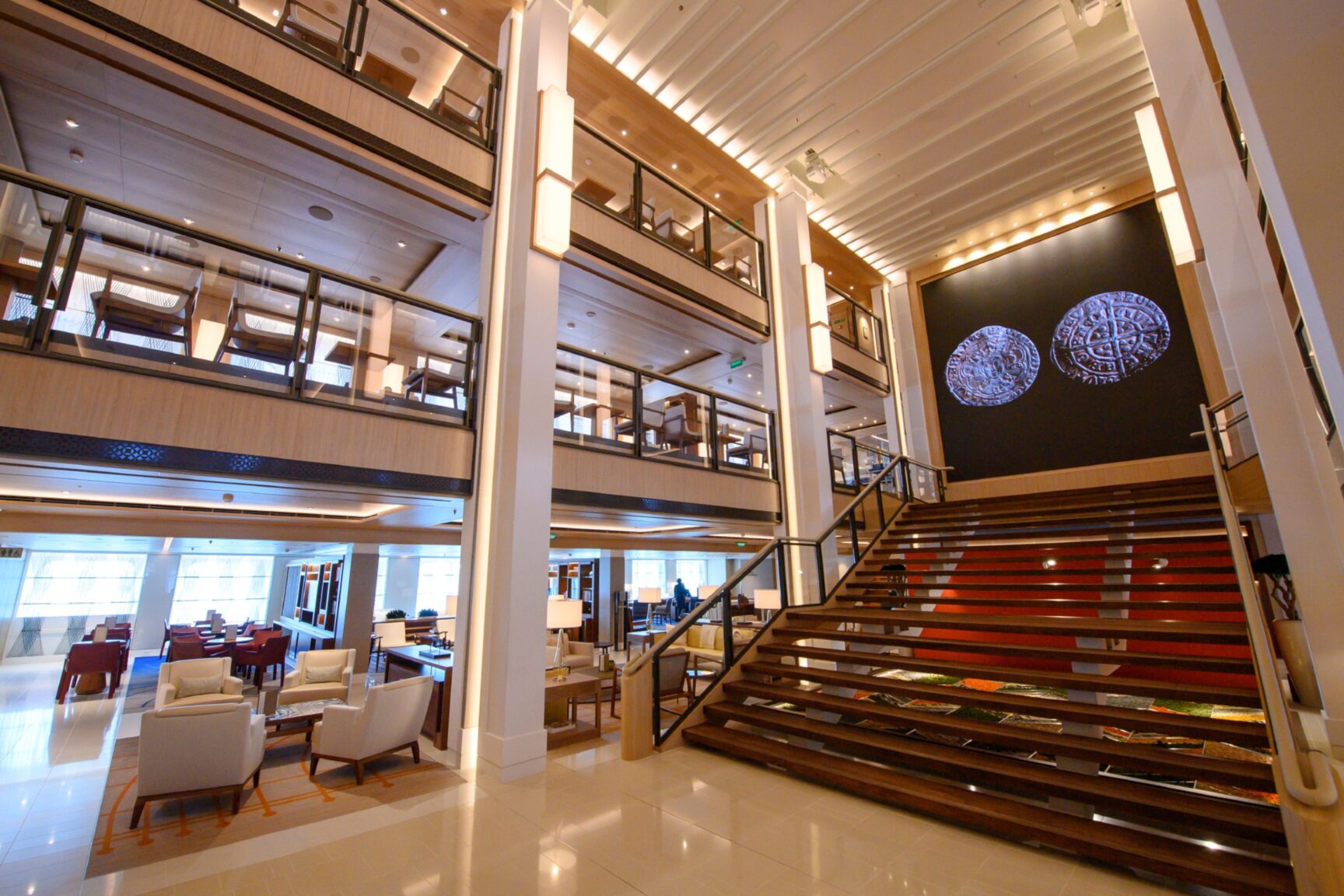 Sneak peek around Viking Vela cruise ship docked in Aberdeen