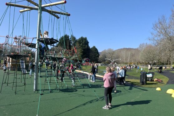 Pictures: Inverness kids enjoy Whin Park reopening after revamp