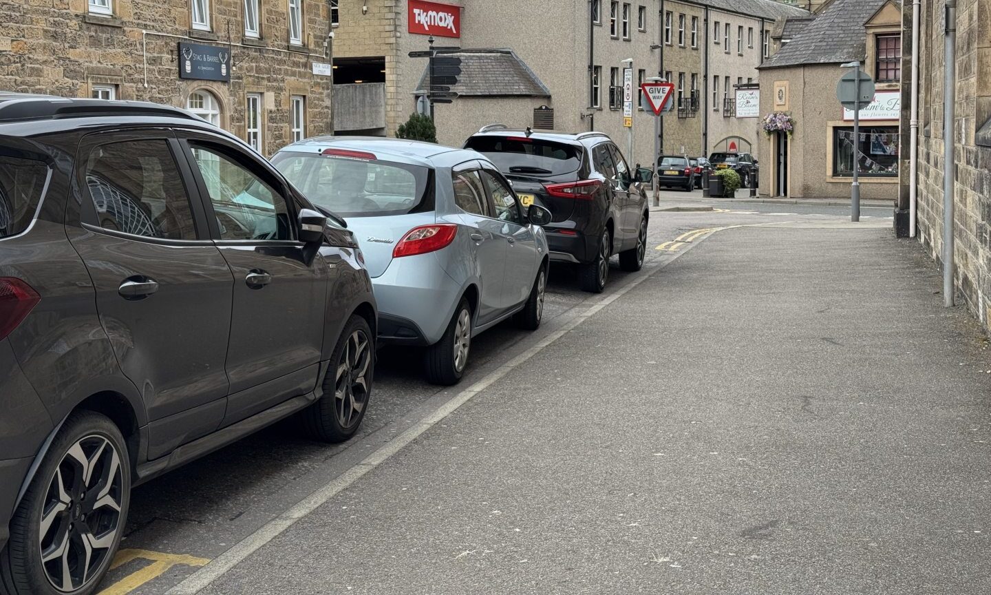 Elgin pavement parking: New disabled spaces to force vehicles out