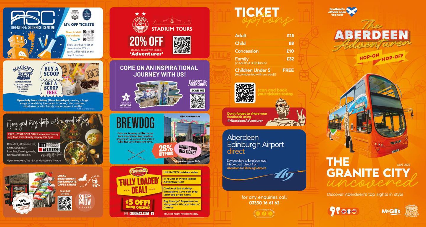 New tour bus to dazzle visitors with Aberdeen's most famous sights