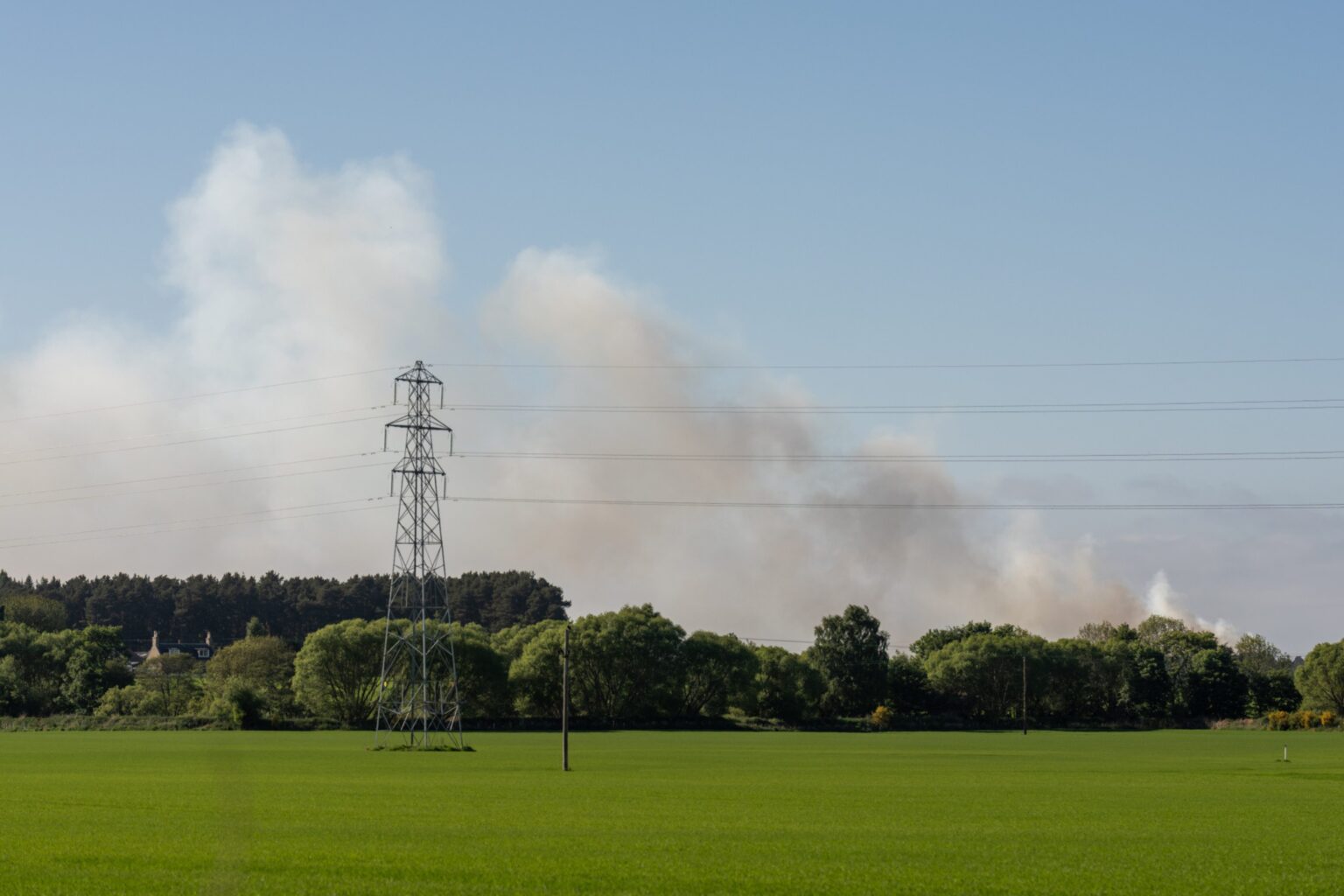 Battle to contain 100-acre fire at Culbin Fores enters third day