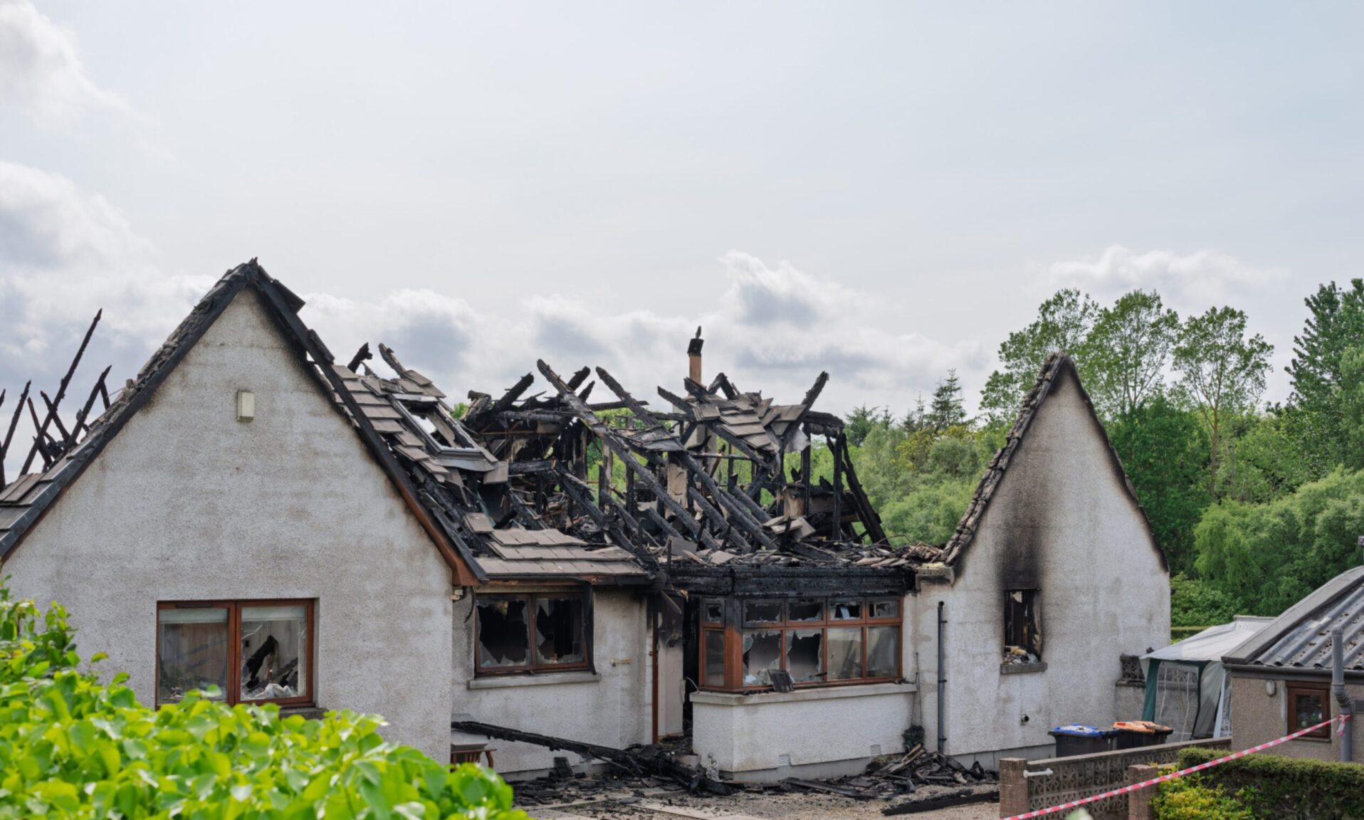 Images reveal destruction caused by fire at property near Macduff