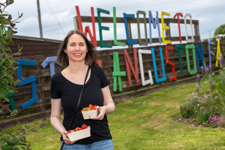 We go strawberry picking at Peterculter's Easter Anguston farm