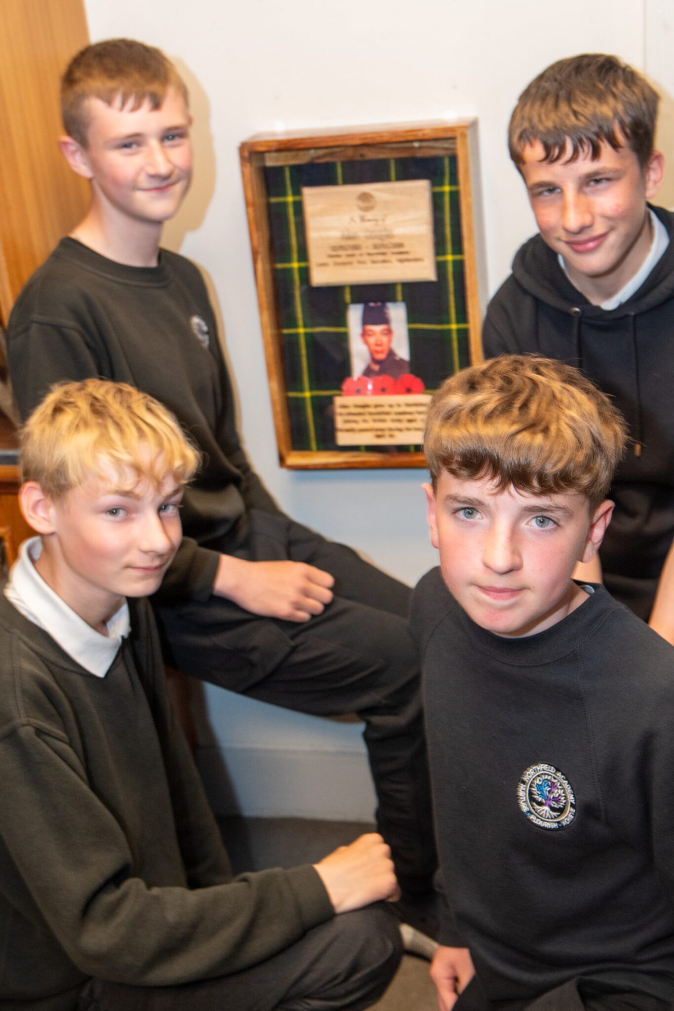 Northfield Academy honour late soldier Allan Douglas with plaque