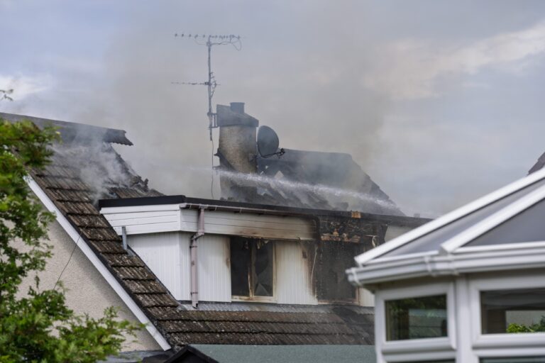 Fire crews rush to battle Forres house blaze