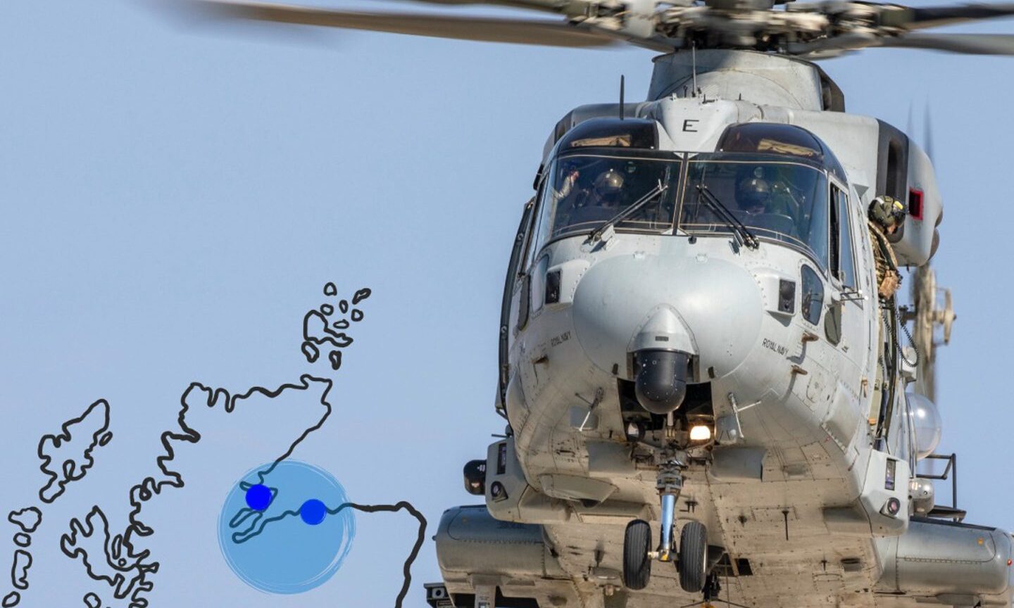 Why Merlin Navy helicopters will be flying low over Highlands