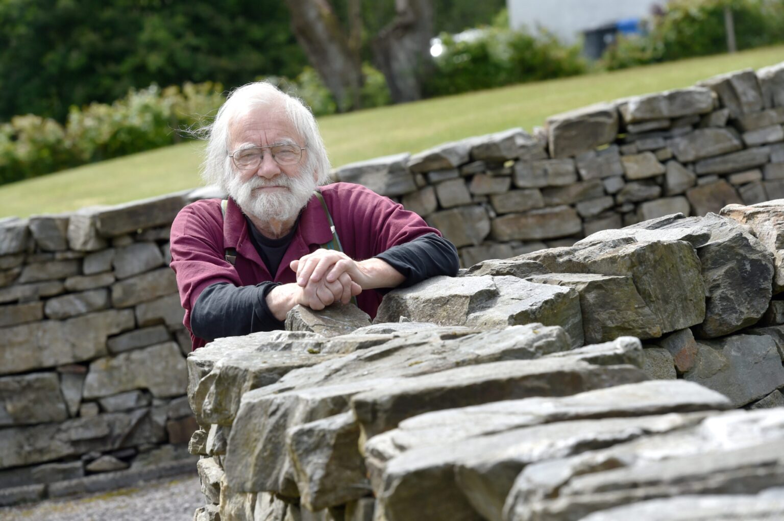 Sutherland stalwart Dave Goulder is still building walls at 86