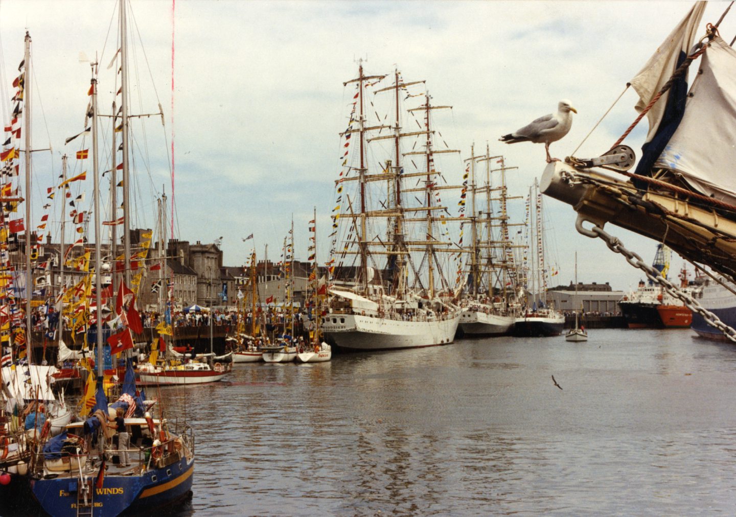 'I got on a boat to welcome the first Tall Ship sailing into Aberdeen'