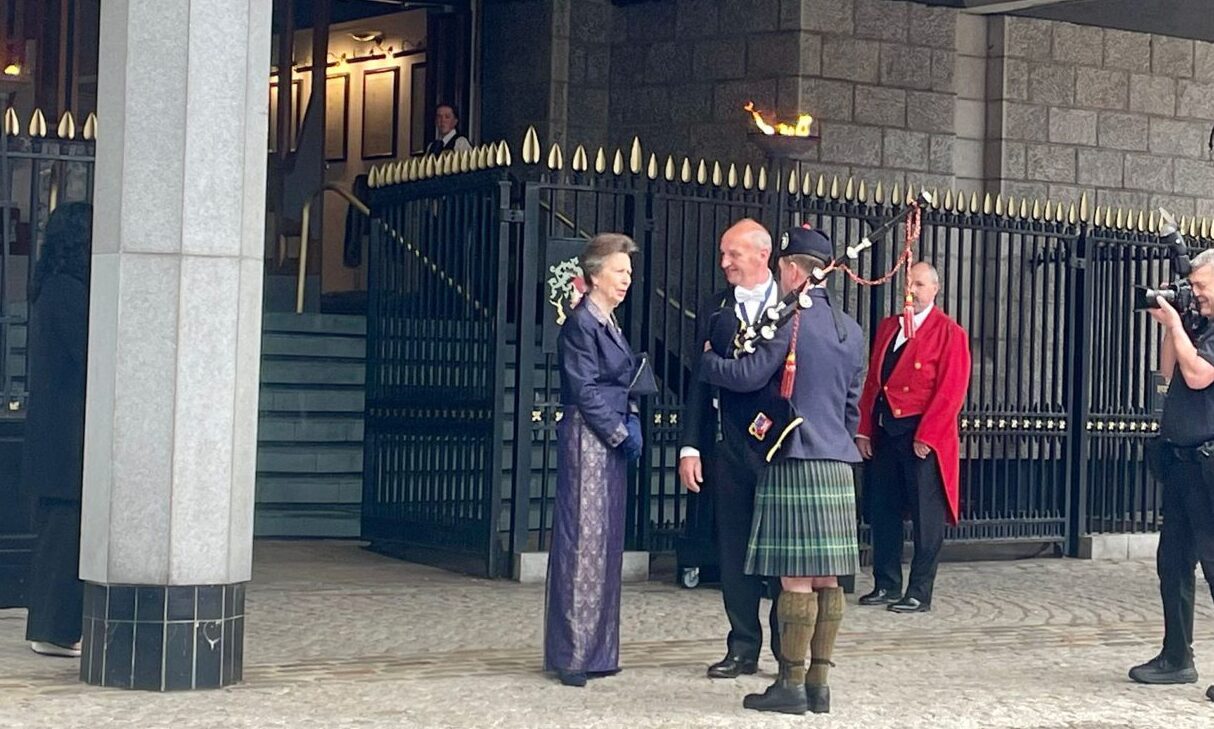 Princess Anne first Royal to officially visit Trinity Hall in Aberdeen