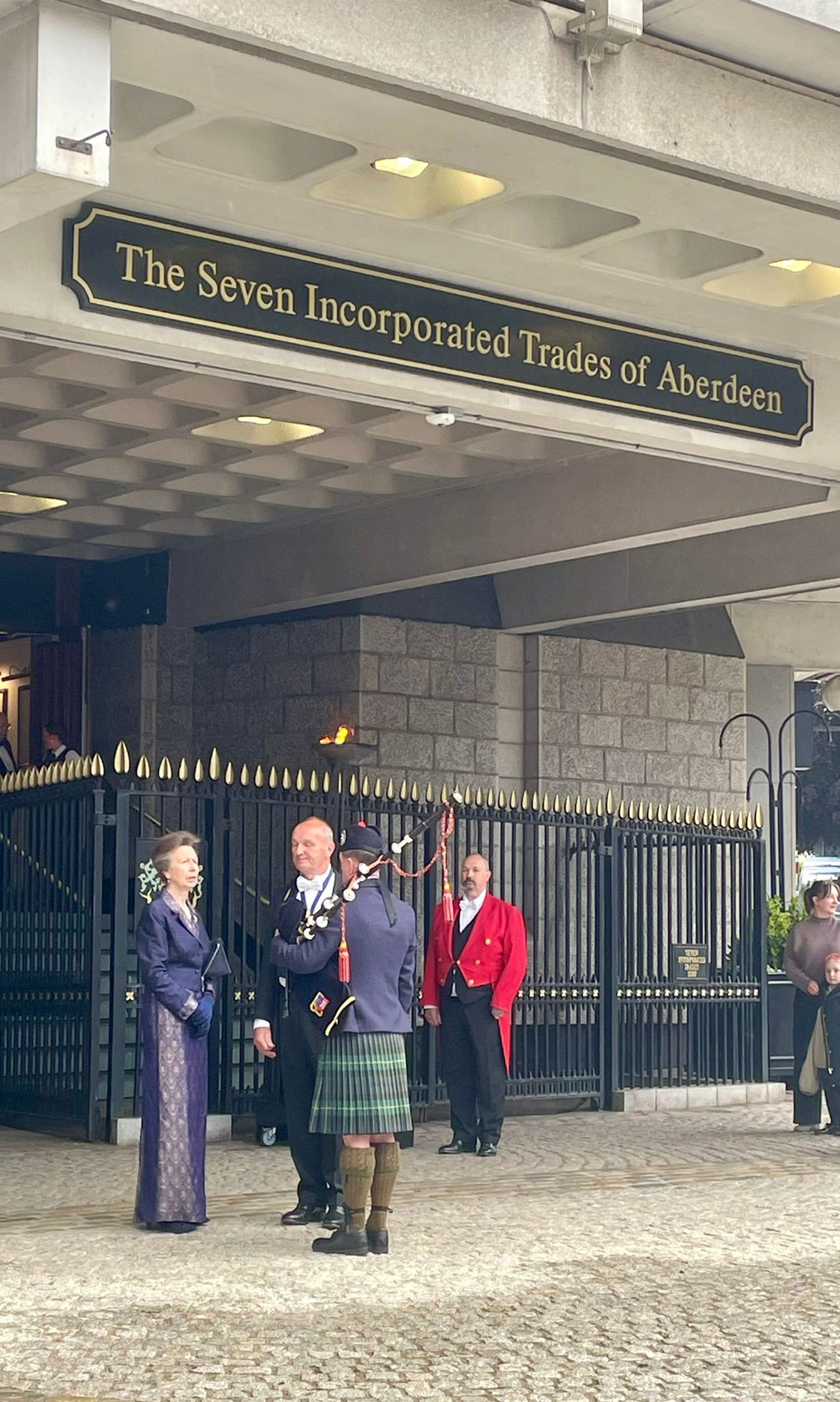 Princess Anne first Royal to officially visit Trinity Hall in Aberdeen