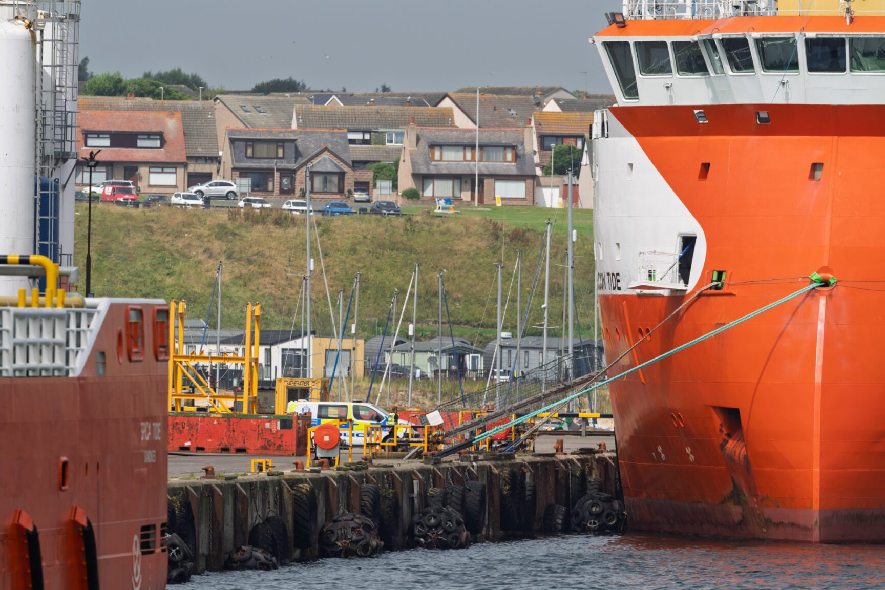 Man airlifted to hospital after falling aboard ship at Peterhead port
