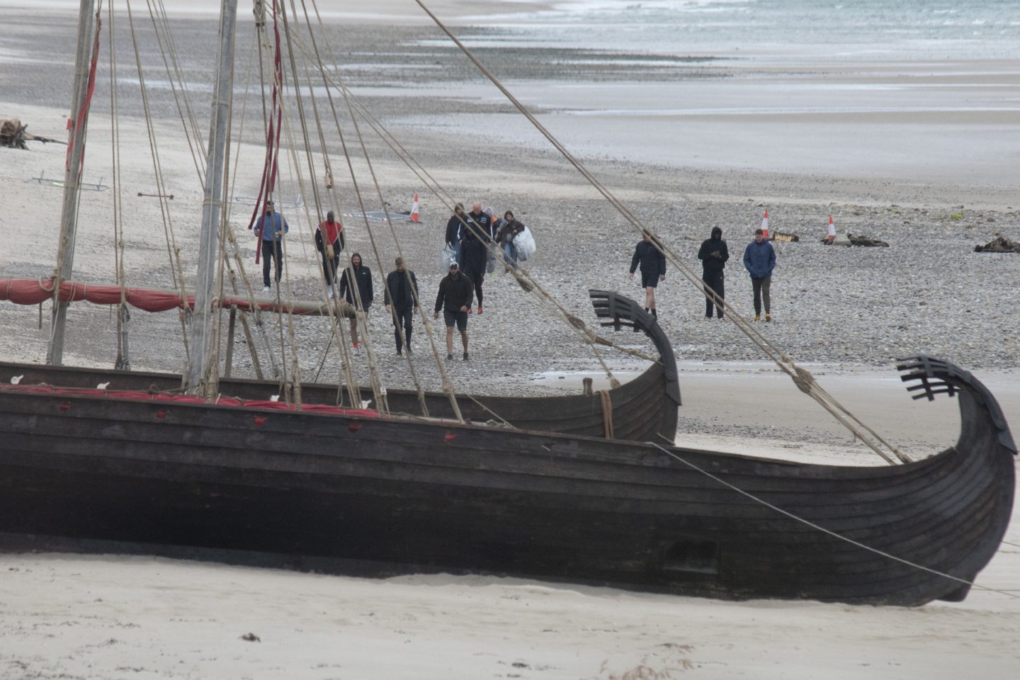Ryan Hurst spotted in Culbin beach during The Odyssey filming