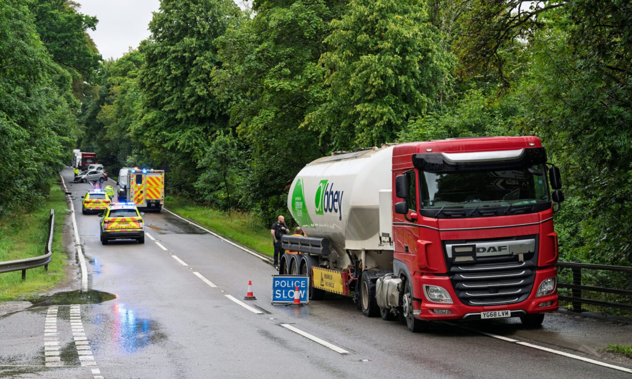 Man charged after A95 Aberlour crash