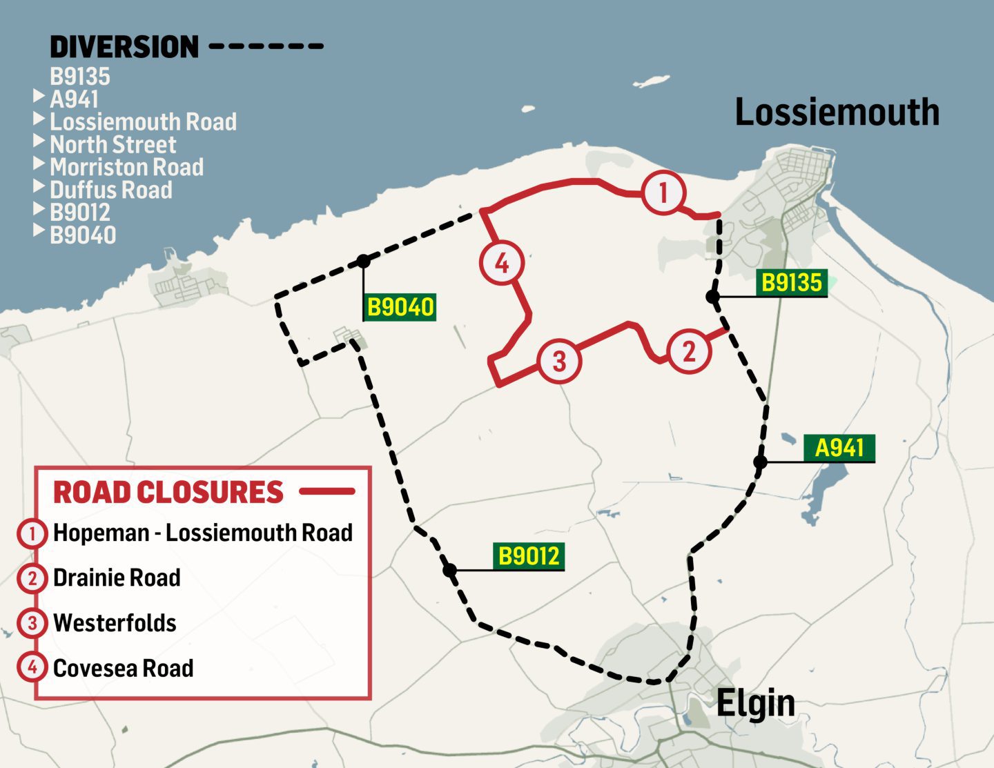 Lossiemouth road closures as Donald Trump to land at RAF base