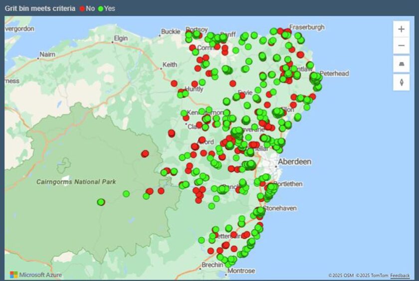More than half of Aberdeenshire Council’s grit bins to be removed