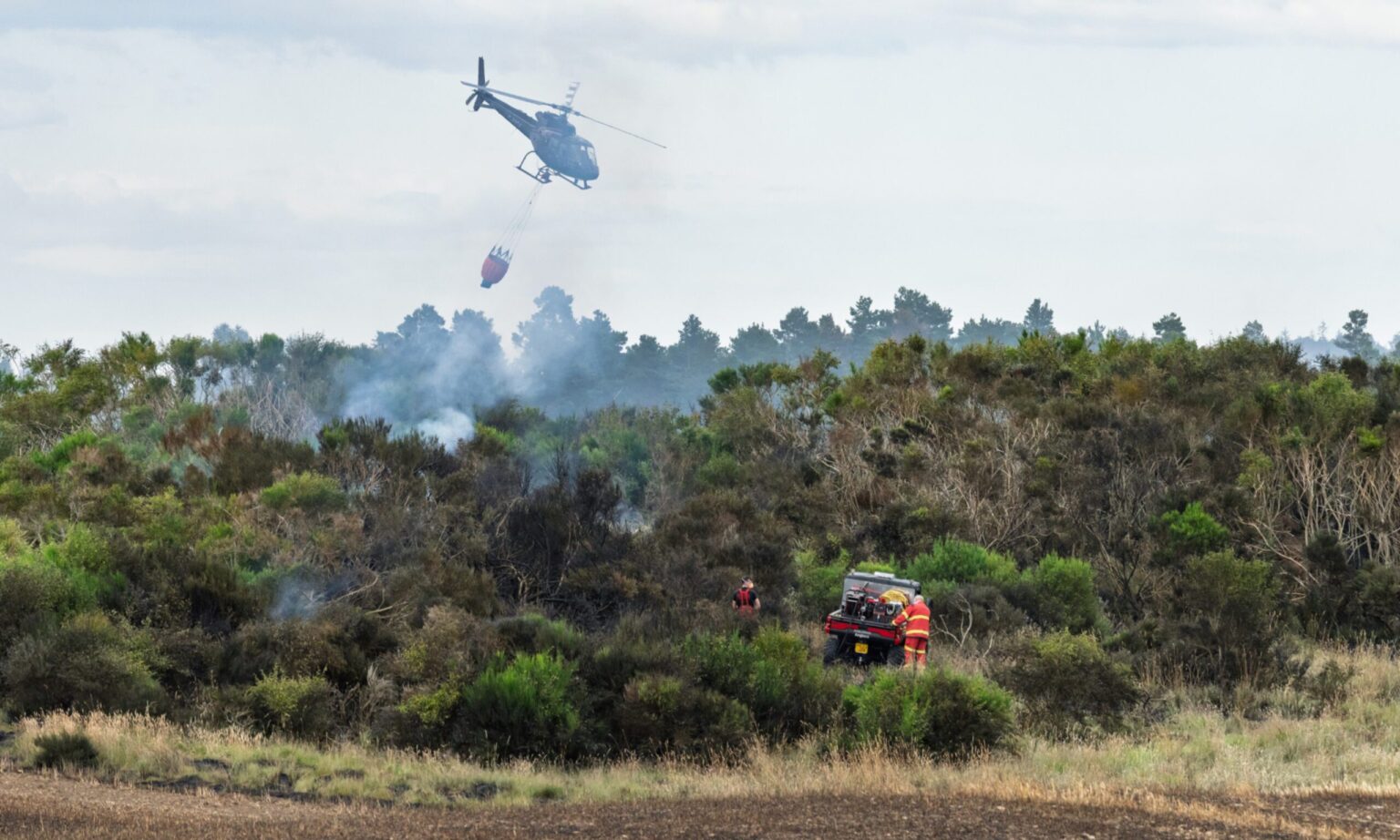 Fire crews battle wildfire near Nairn