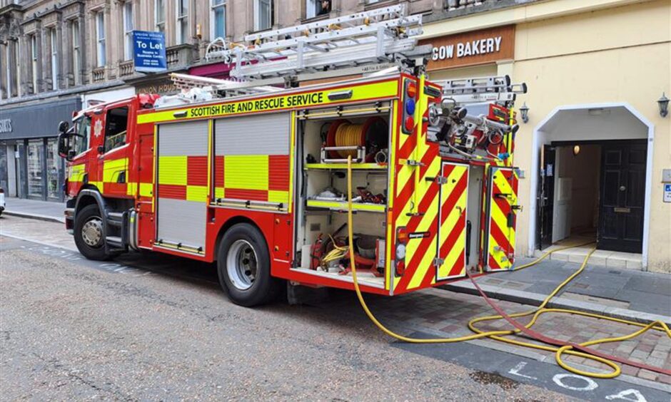 Fire crews called to Union Street in Inverness