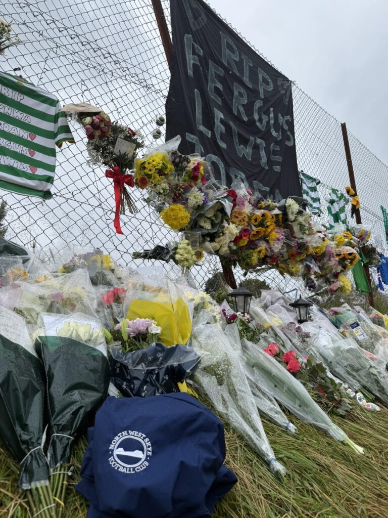 Flowers laid in memory of three Fort William teens killed in crash